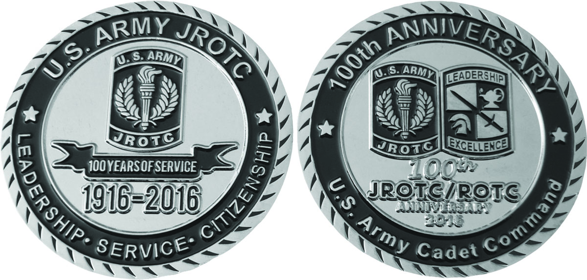Stock 5K 2016 U.S. Army JROTC Coin | US Military