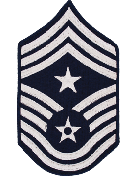 Male Air Force Chevron Blue and White (Pair) Command Chief Master S...