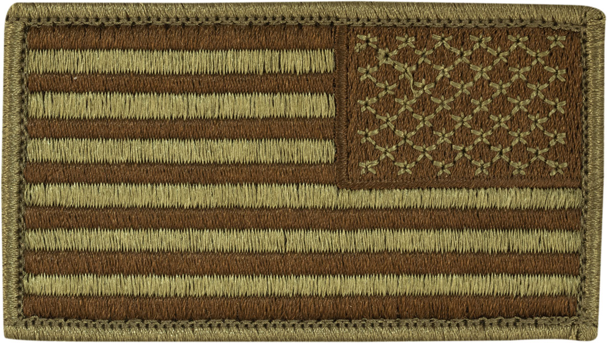 Usaf American Flag Reverse Ocp Patch With Fastener
