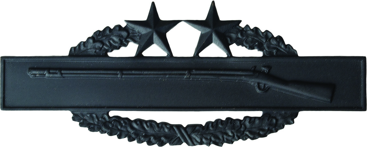Black Metal Badge CIB Combat Infantryman 3rd Award