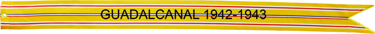 USAF WWII Asiatic Pacific Theater Battle Streamer Guadalcanal 1942-...