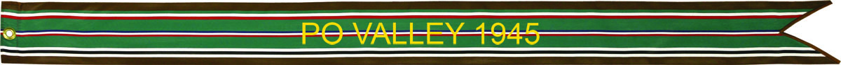 USAF WWII EAME Theater Battle Streamer Po Valley