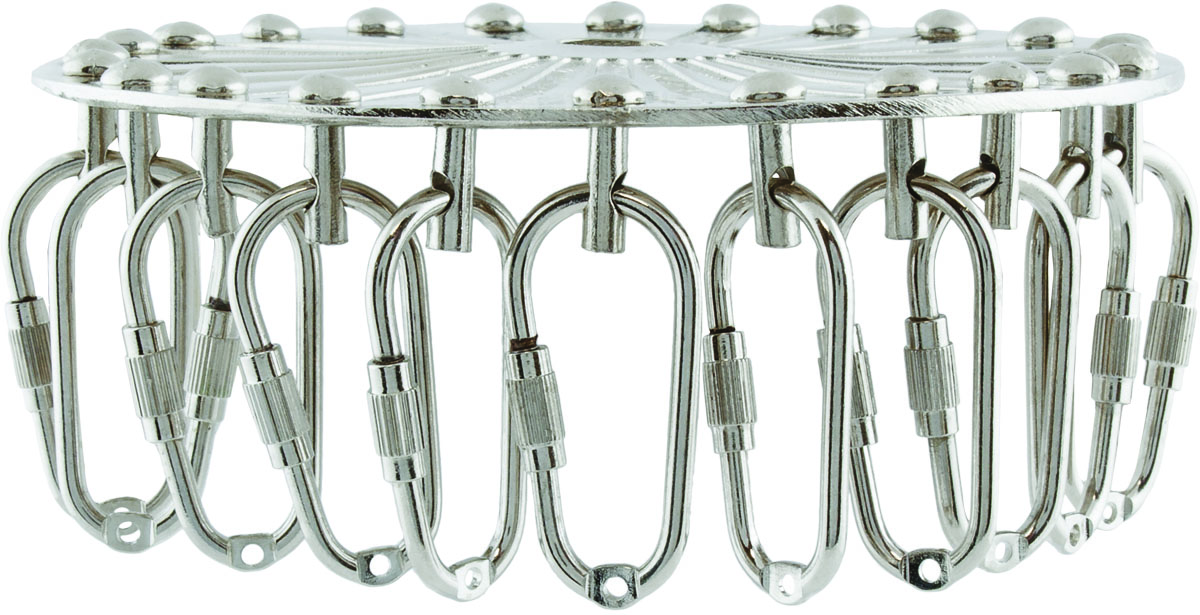 Chrome Campaign Streamer Holder 24 Hole