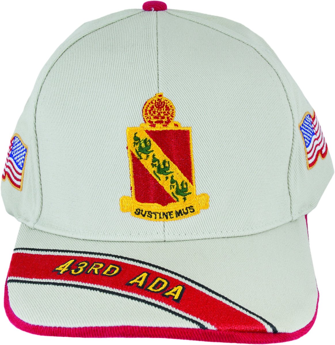 Deluxe Army Cap with 43rd Air Defense Artillery Crest