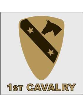 1st Cavalry Unit Crest Decal