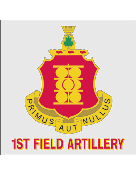 1st Field Artillery Unit Crest Decal