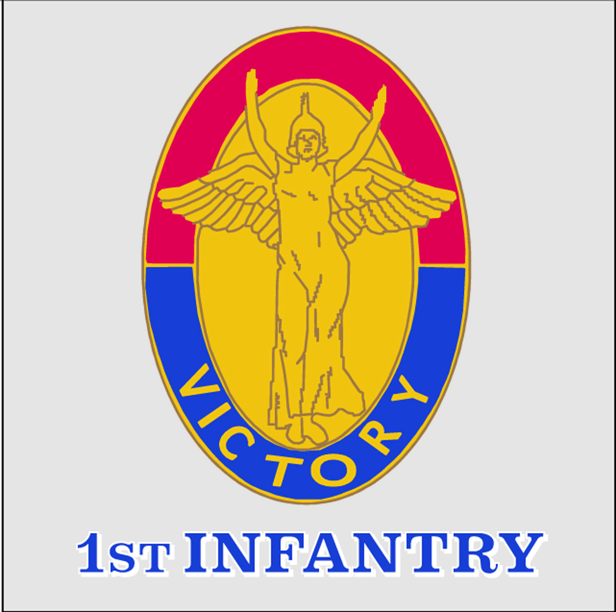 1st Infantry Unit Crest Decal