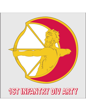 1st Infantry Division Artillery Unit Crest Decal