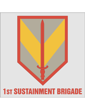 1st Sustainment Brigade Unit Crest Decal