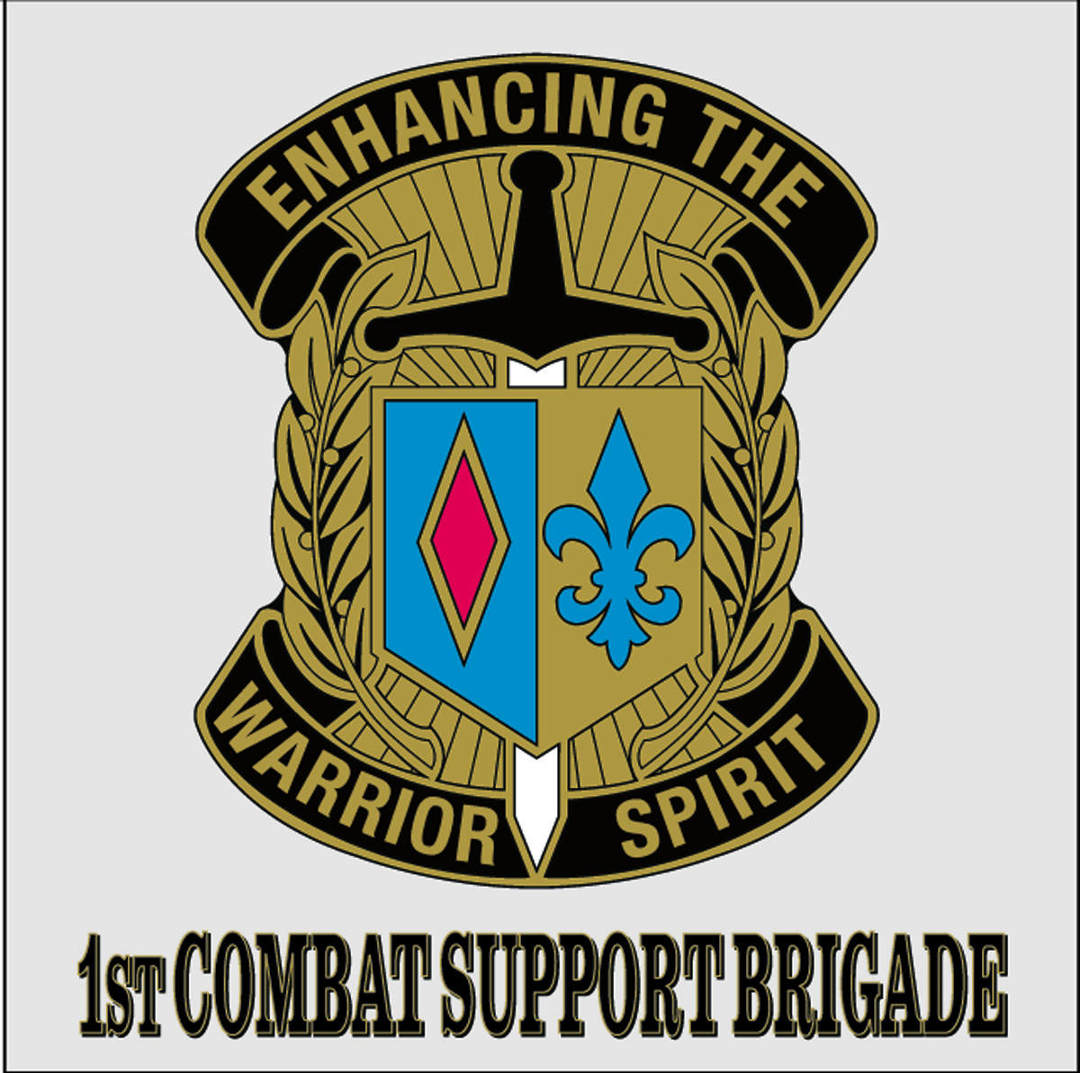 1st Combat Sustainment Brigade Unit Crest Decal