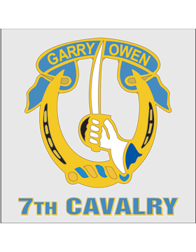 7th Cavalry Unit Crest Decal