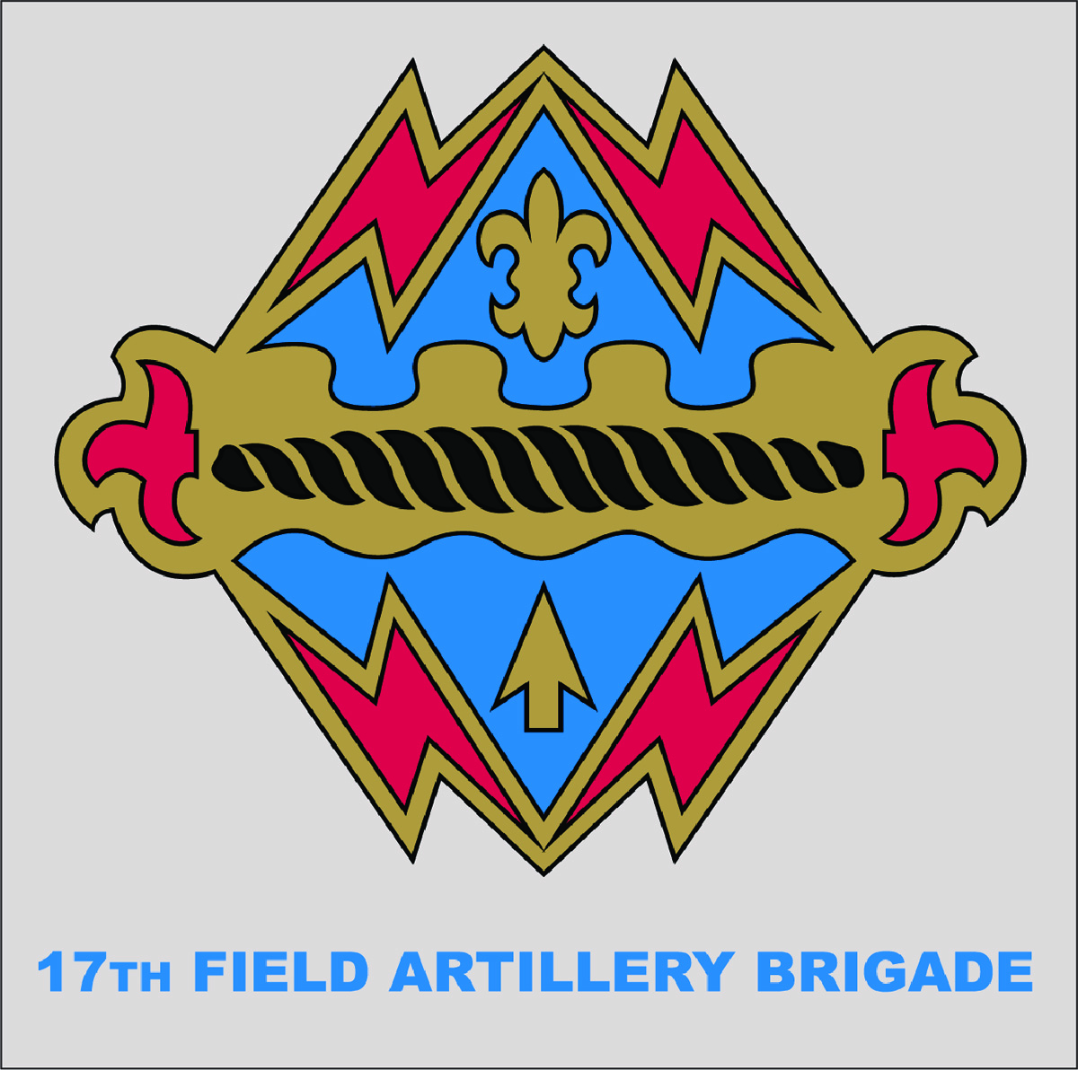 17th Field Artillery Brigade Unit Crest Decal