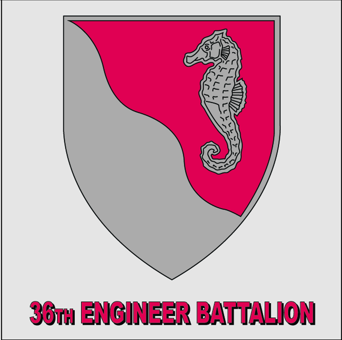 36th Engineer Battalion Unit Crest Decal