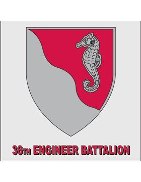 36th Engineer Battalion Unit Crest Decal