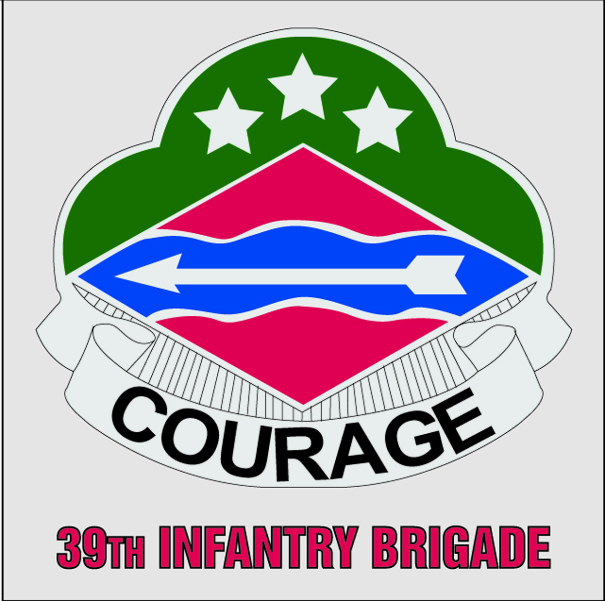 39th Infantry Brigade Unit Crest Decal