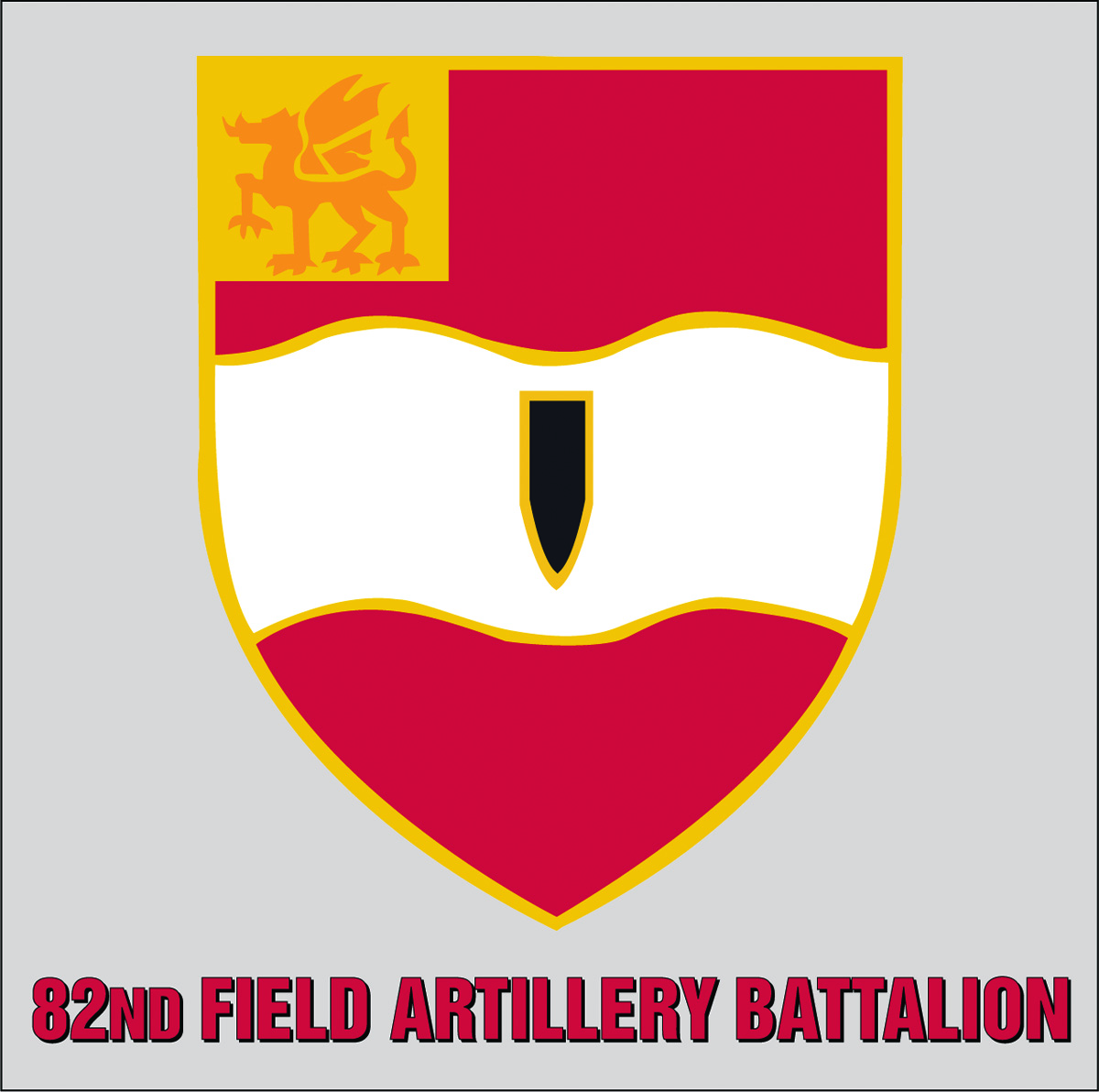 82nd Field Artillery Battalion Unit Crest Decal