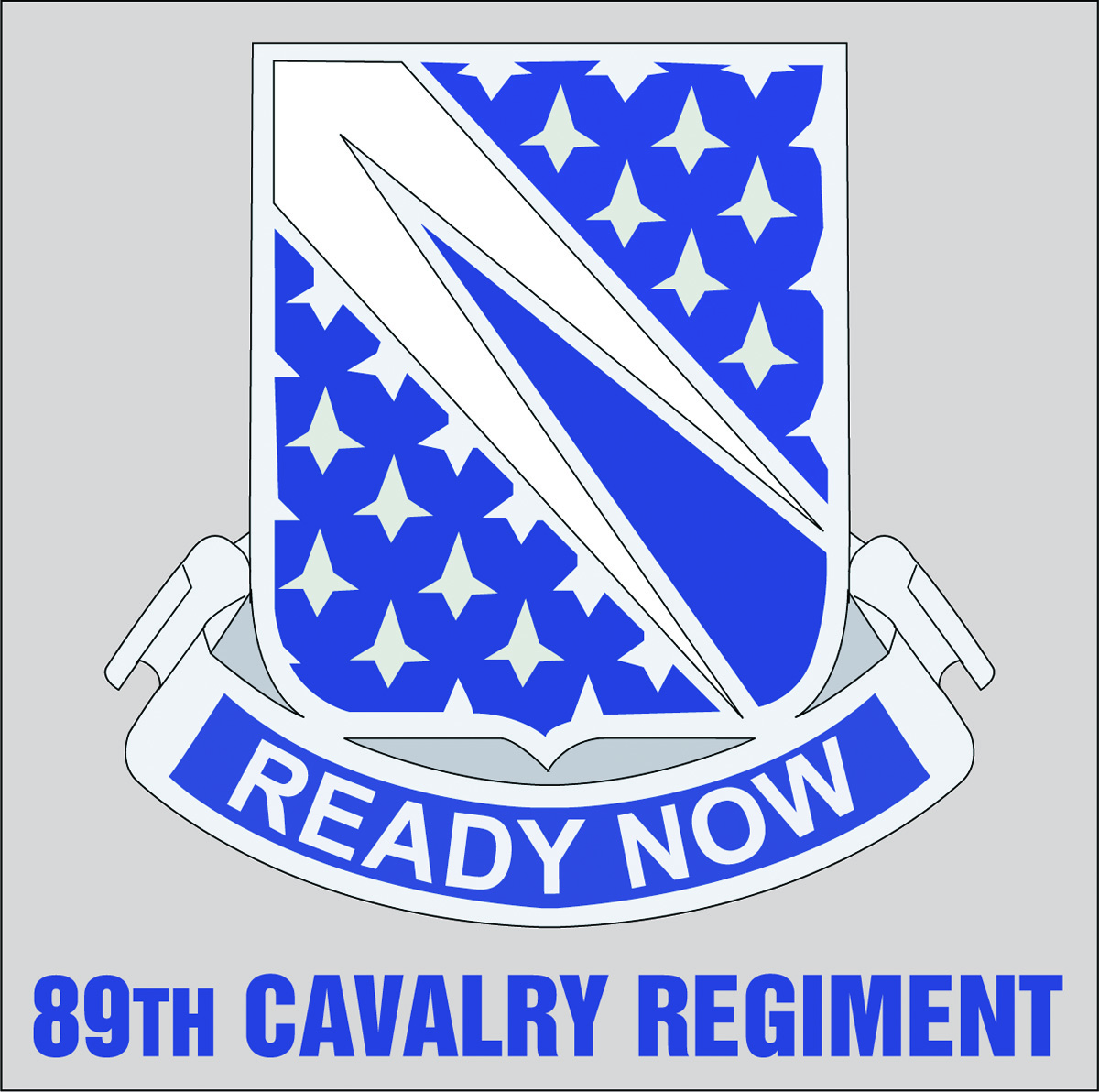 89th Cavalry Regiment Unit Crest Decal