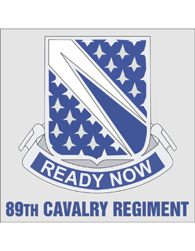 89th Cavalry Regiment Unit Crest Decal