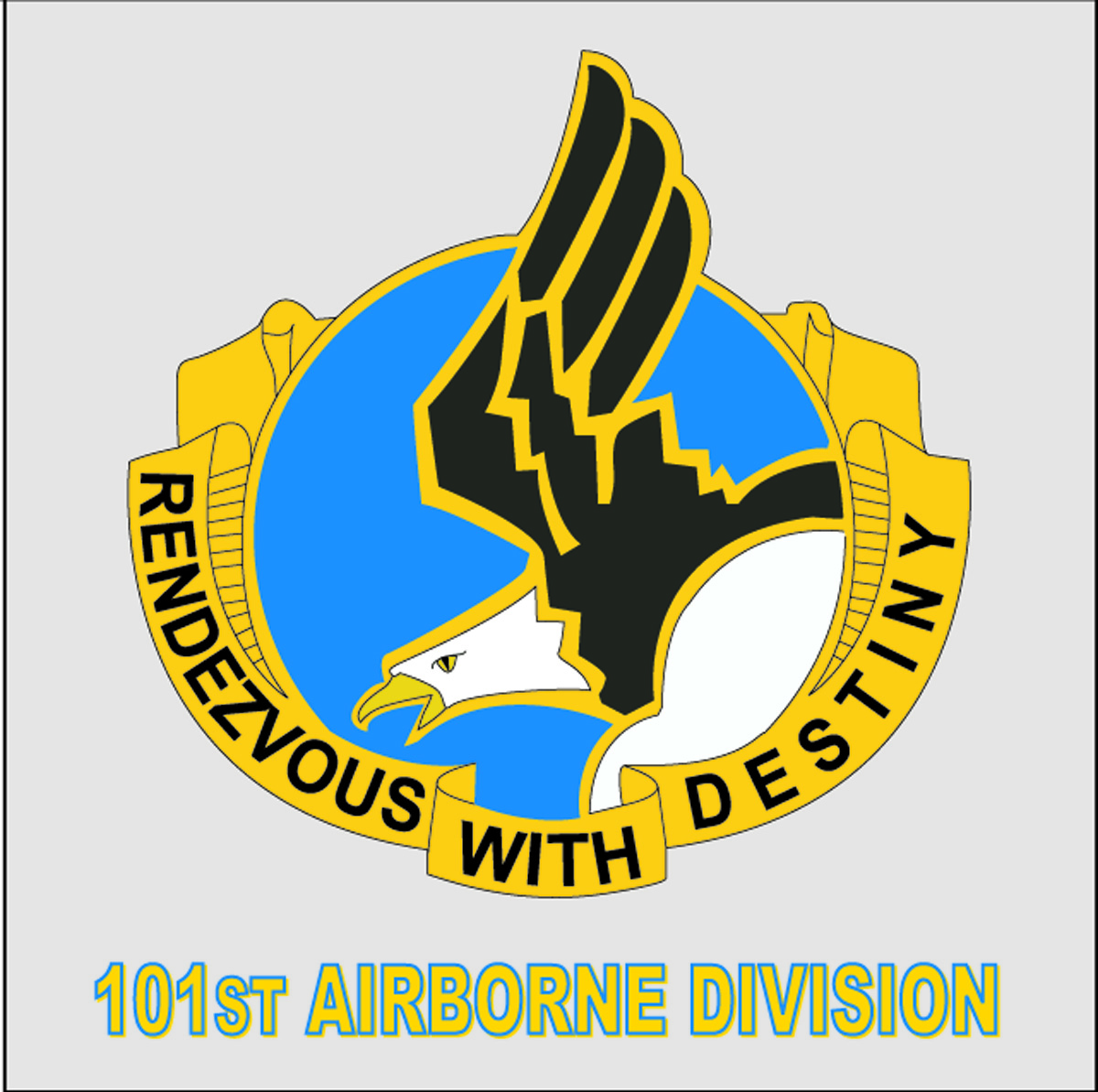101st Airborne Division Unit Crest Decal