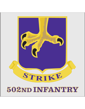 502nd Infantry Unit Crest Decal