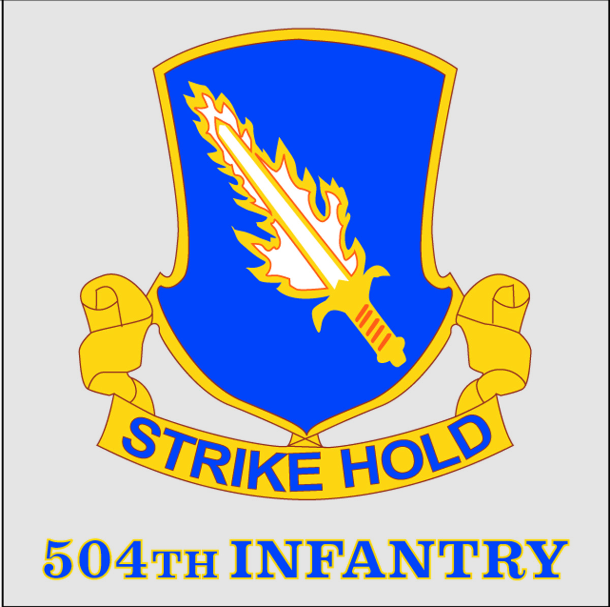 504th Infantry Unit Crest Decal