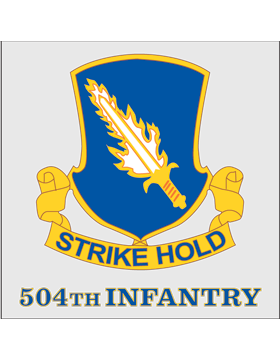 504th Infantry Unit Crest Decal