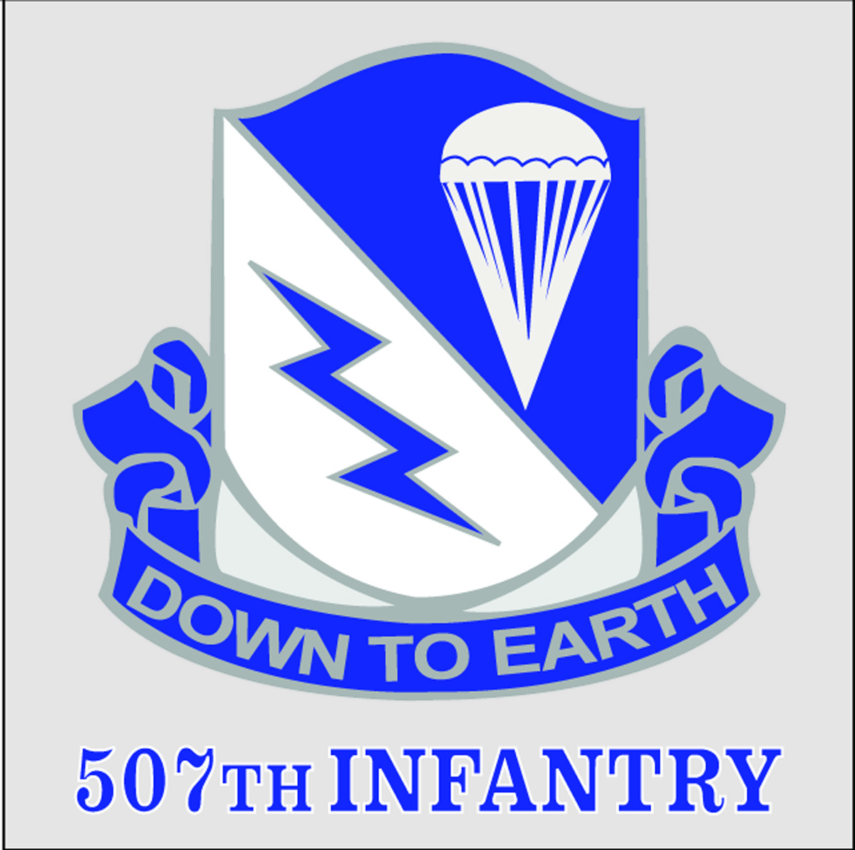 507th Infantry Unit Crest Decal