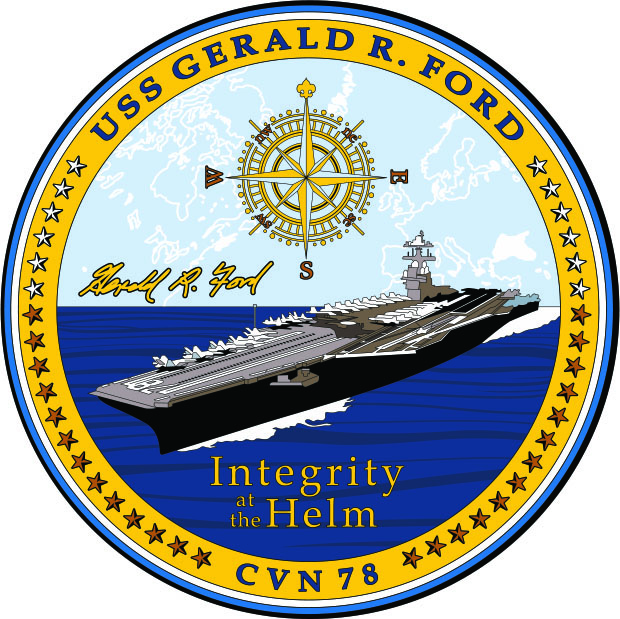 Aircraft Carrier USS Gerald R. Ford CVN-78 Coat of Arms Decal