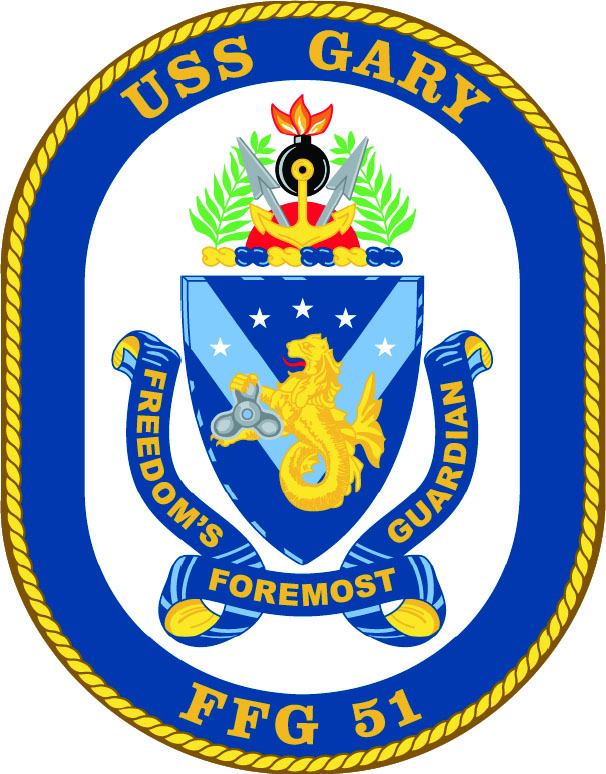 Frigate USS Gary FFG-51 Coat of Arms Decal