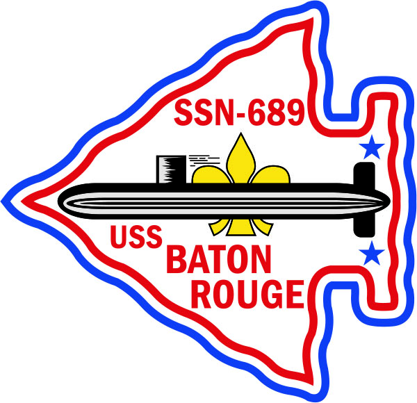 Submarine USS Baton Rouge SSN-689 Coat of Arms Decal