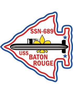 Submarine USS Baton Rouge SSN-689 Coat of Arms Decal