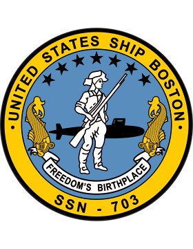 Submarine USS Boston SSN-703 Coat of Arms Decal