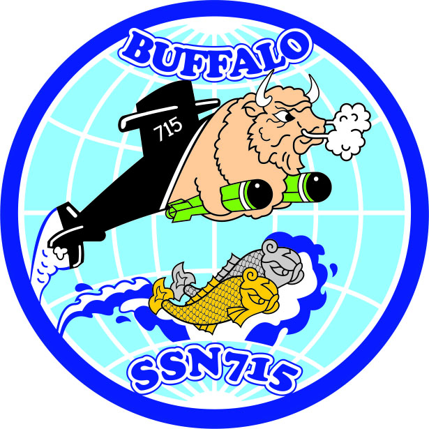 Submarine USS Buffalo SSN-715 Coat of Arms Decal