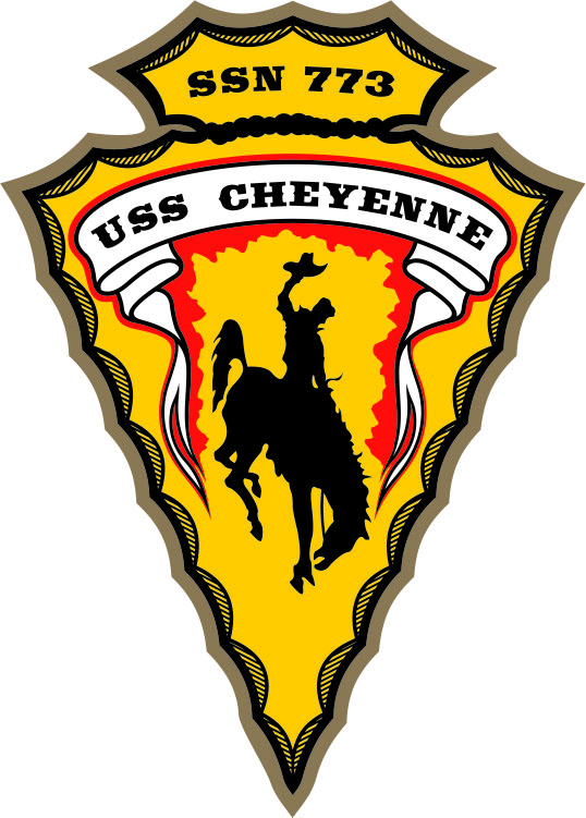 Submarine USS Cheyenne SSN-773 Coat of Arms Decal