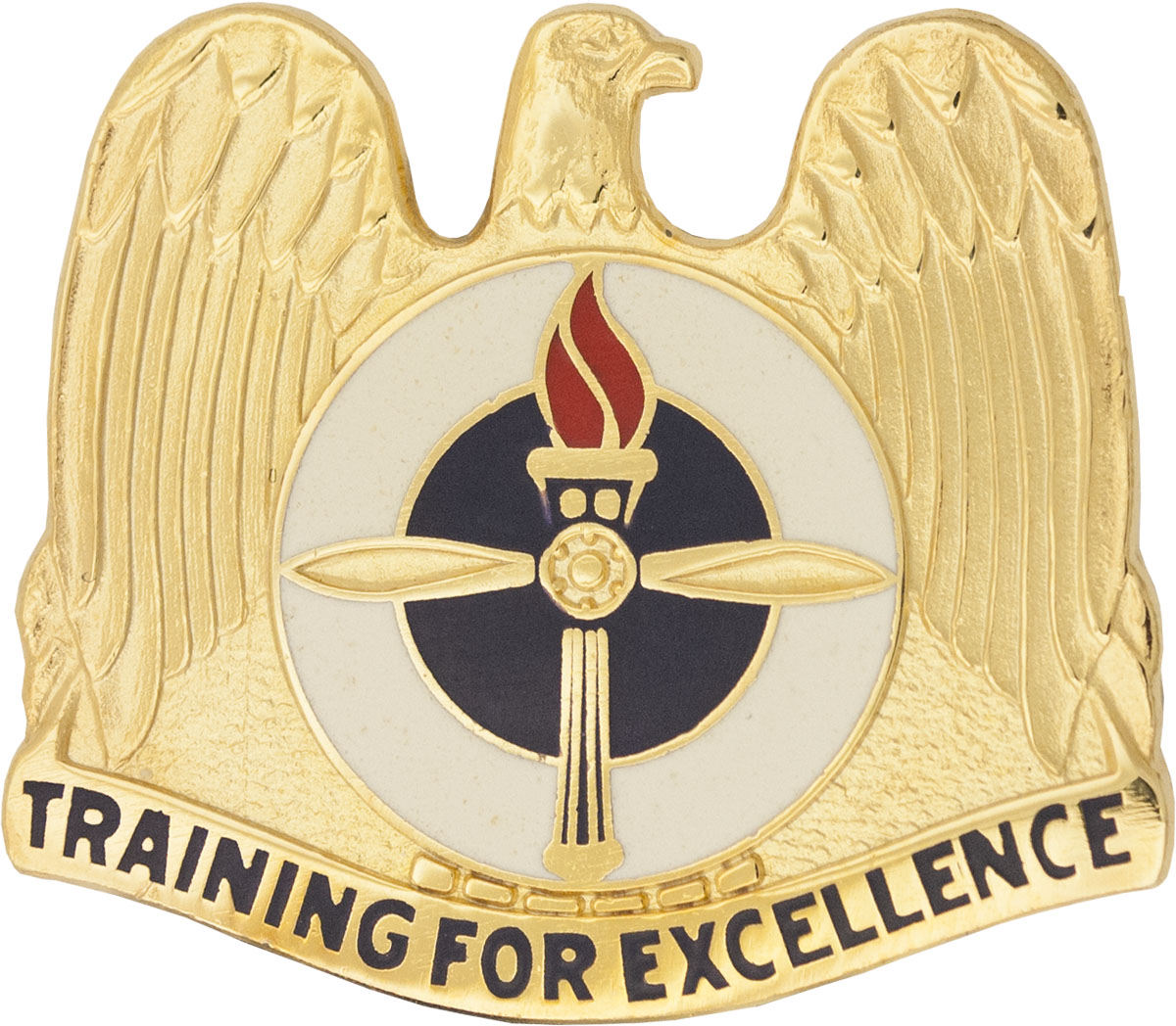 Aviation Training Site (Right) Unit Crest (Training For Excellence)