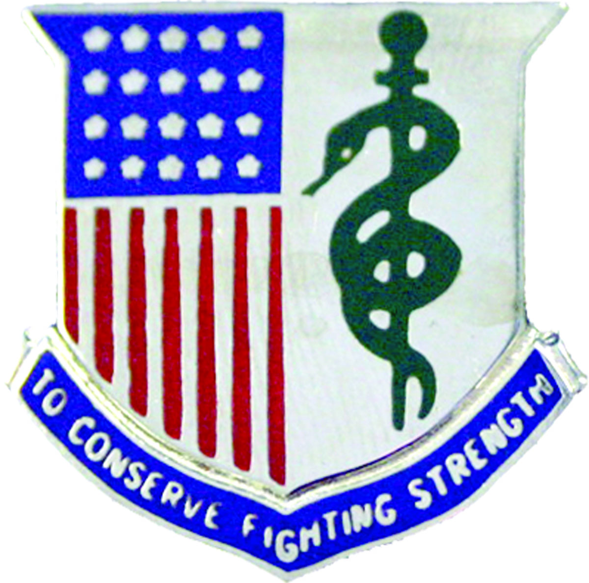 Medic Department Corps Unit Crest (To Conserve Fighting Strength)