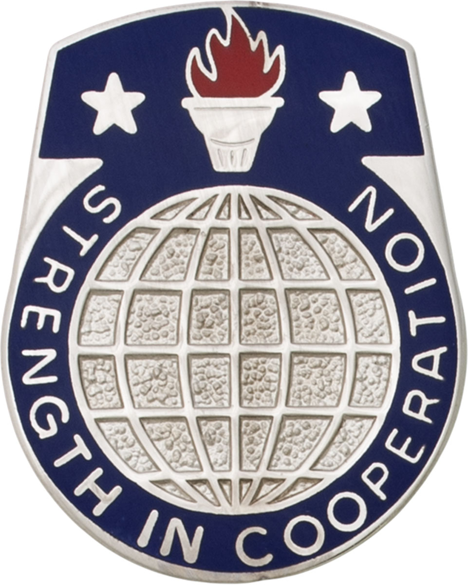 Security Assistance Command Unit Crest Strength In Cooperation