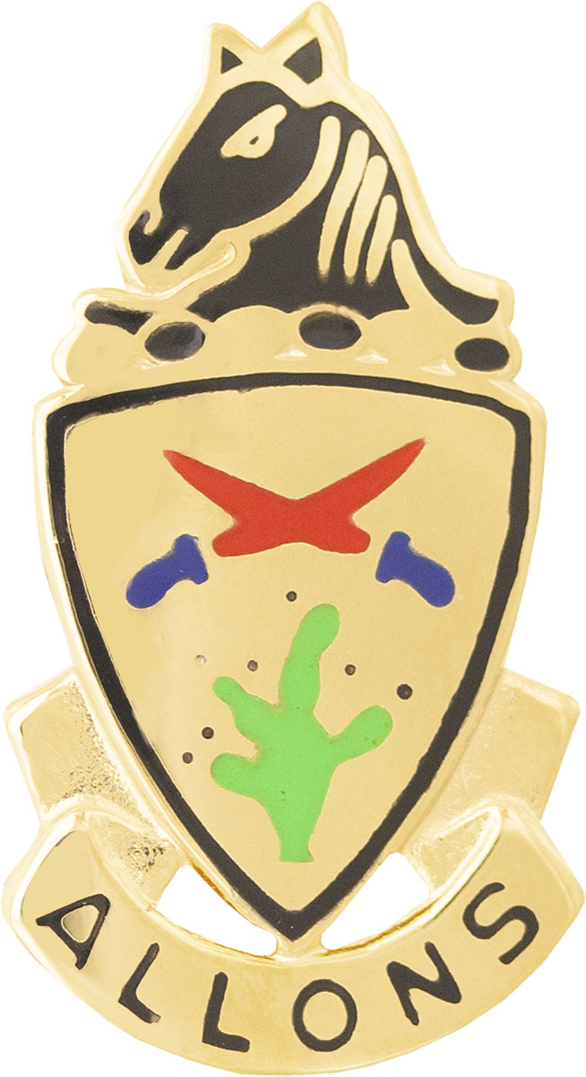11th Armored Cavalry Unit Crest (Allons)