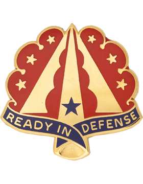 35th Air Defense Artillery Brigade Unit Crest (Ready In Defense)