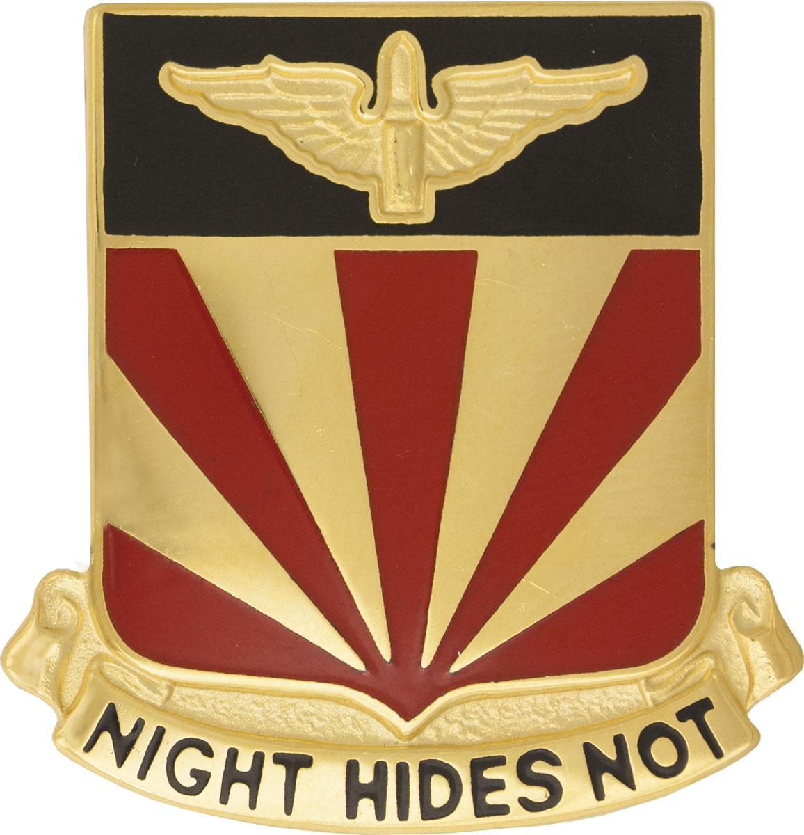 56th Air Defense Artillery Unit Crest (Night Hides Not)