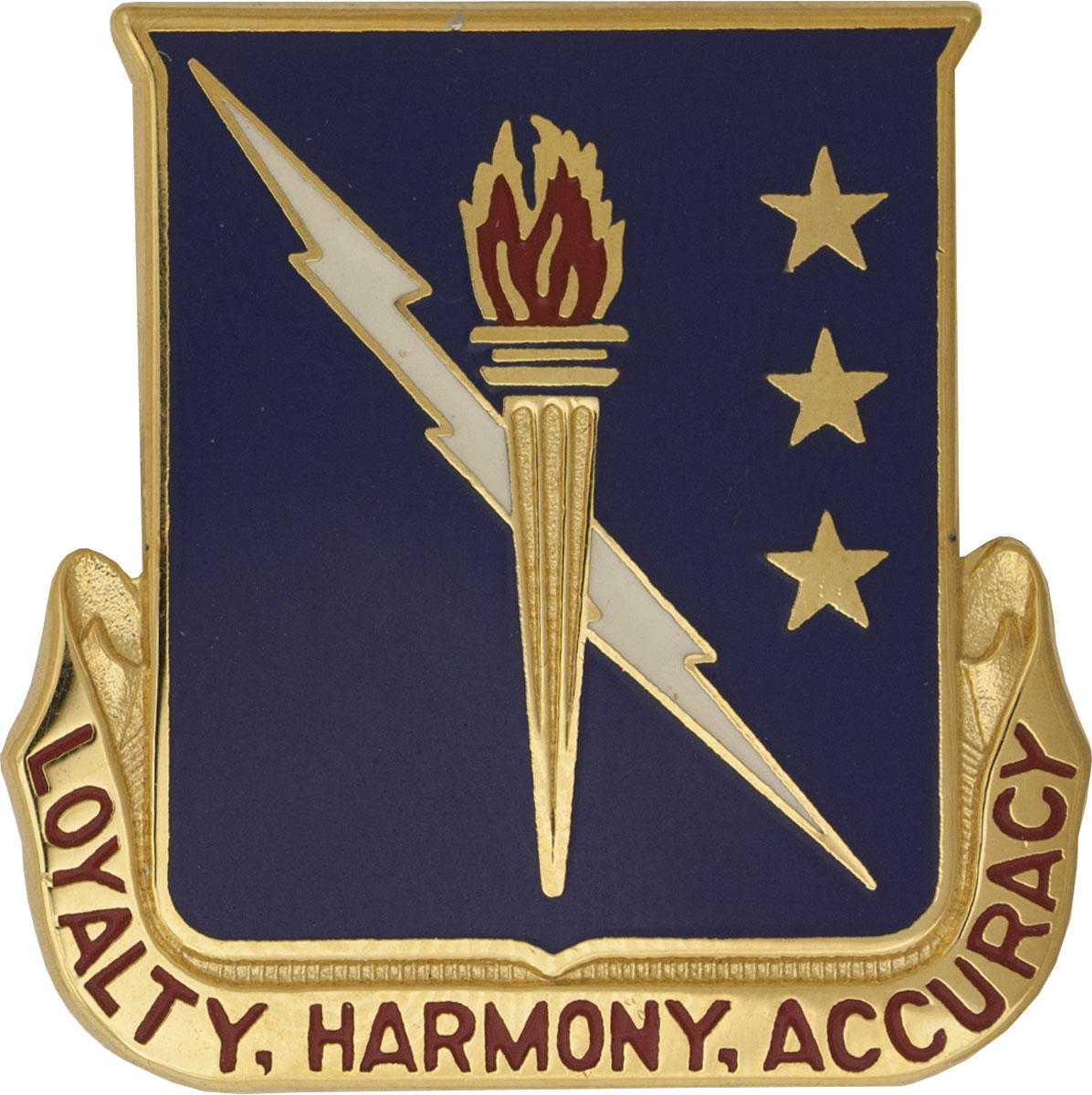 93rd Signal Brigade Unit Crest (Loyalty Harmony Accuracy)