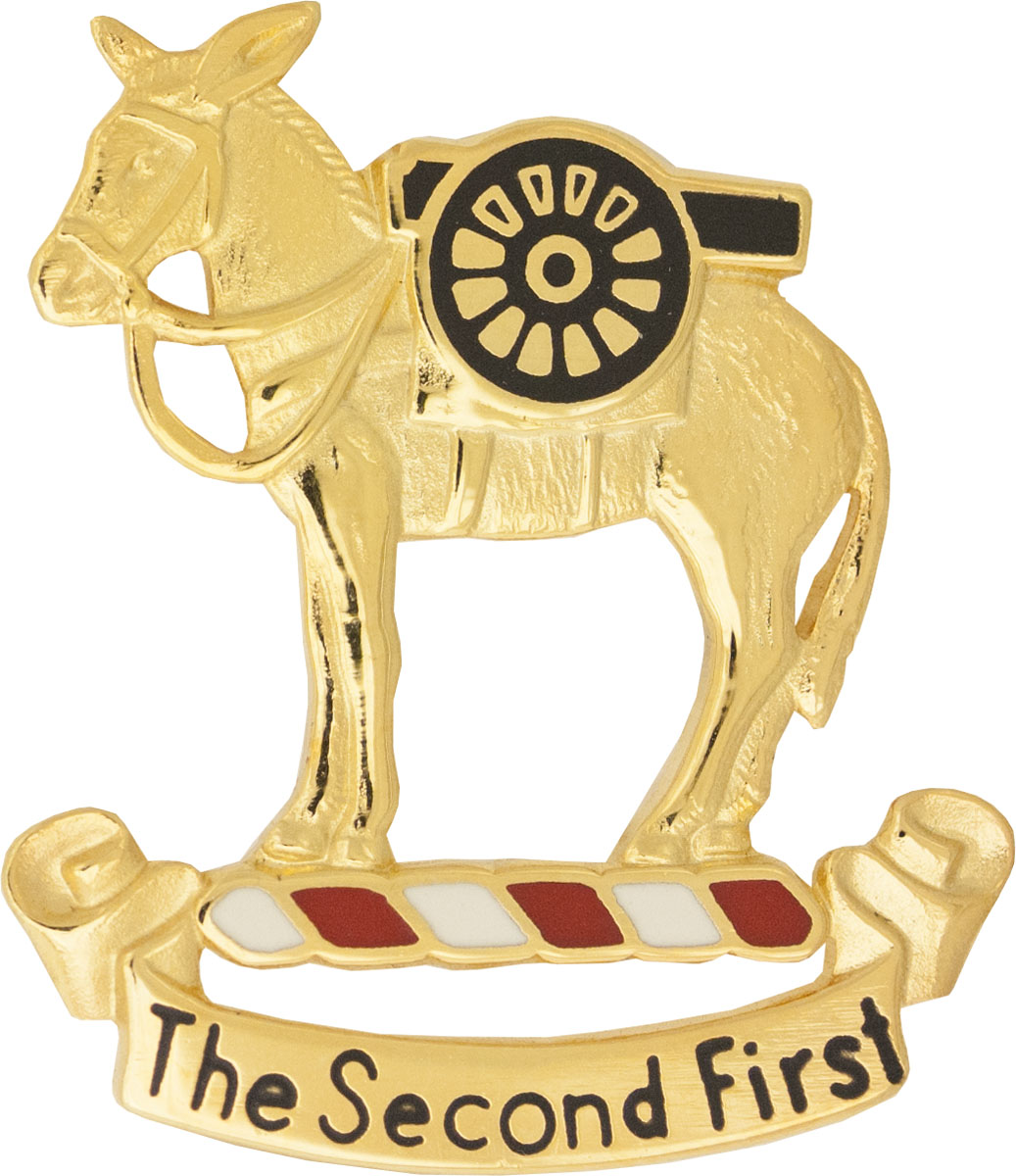 2nd Field Artillery (Left) Unit Crest (The Second First)
