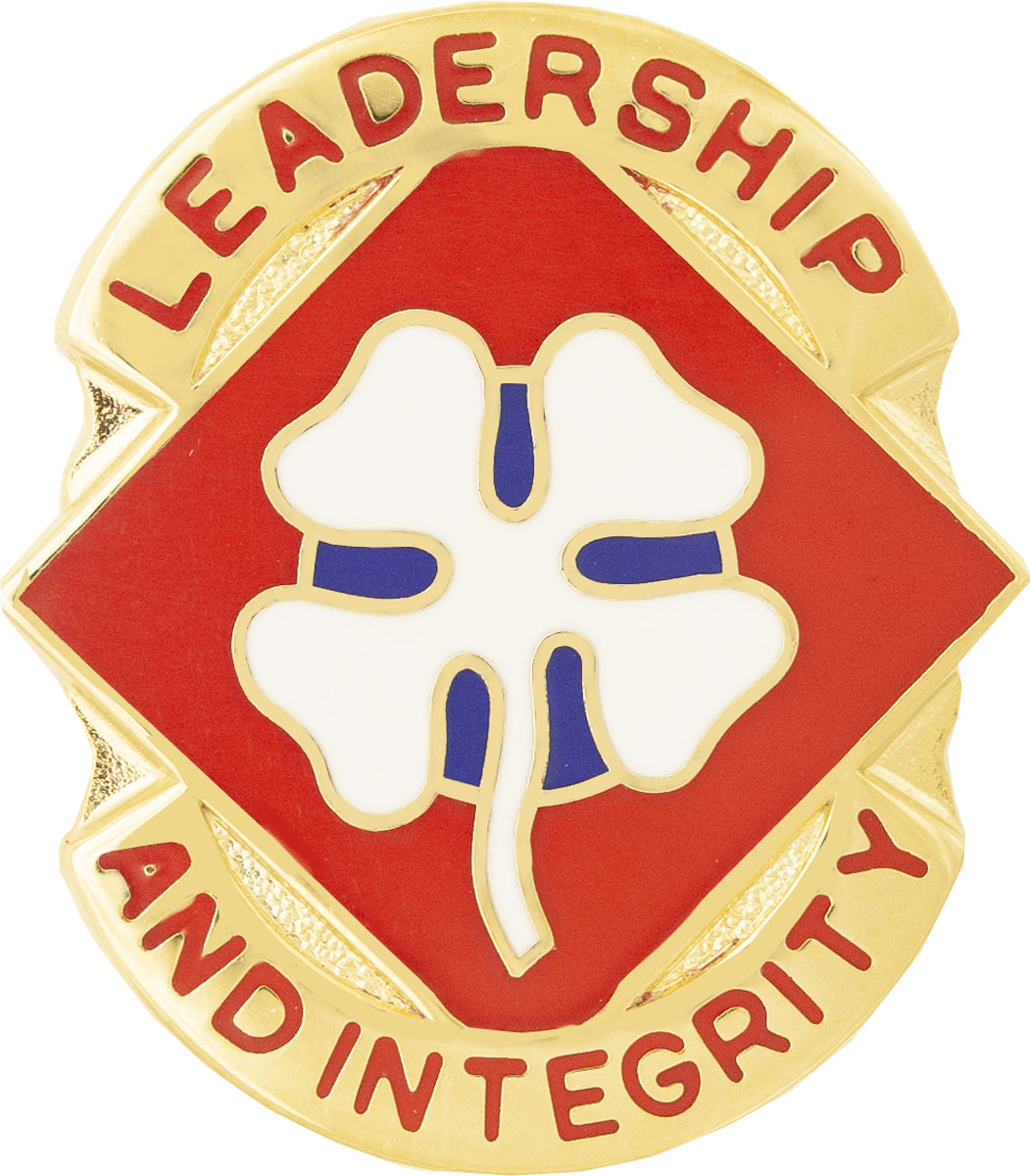 4th Army Unit Crest (Leadership And Integrity)