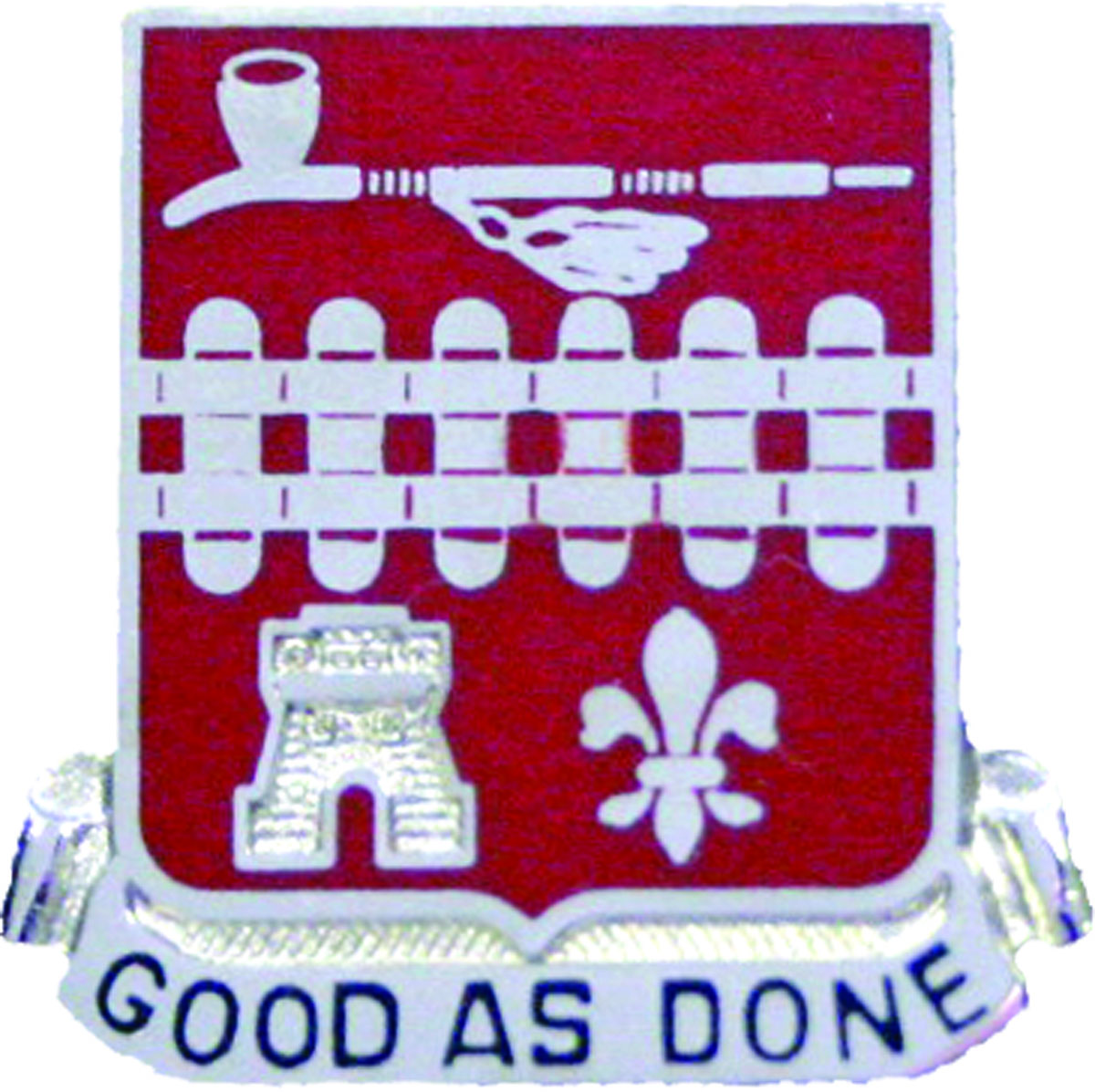 107th Engineer Battalion Unit Crest (Good As Done)