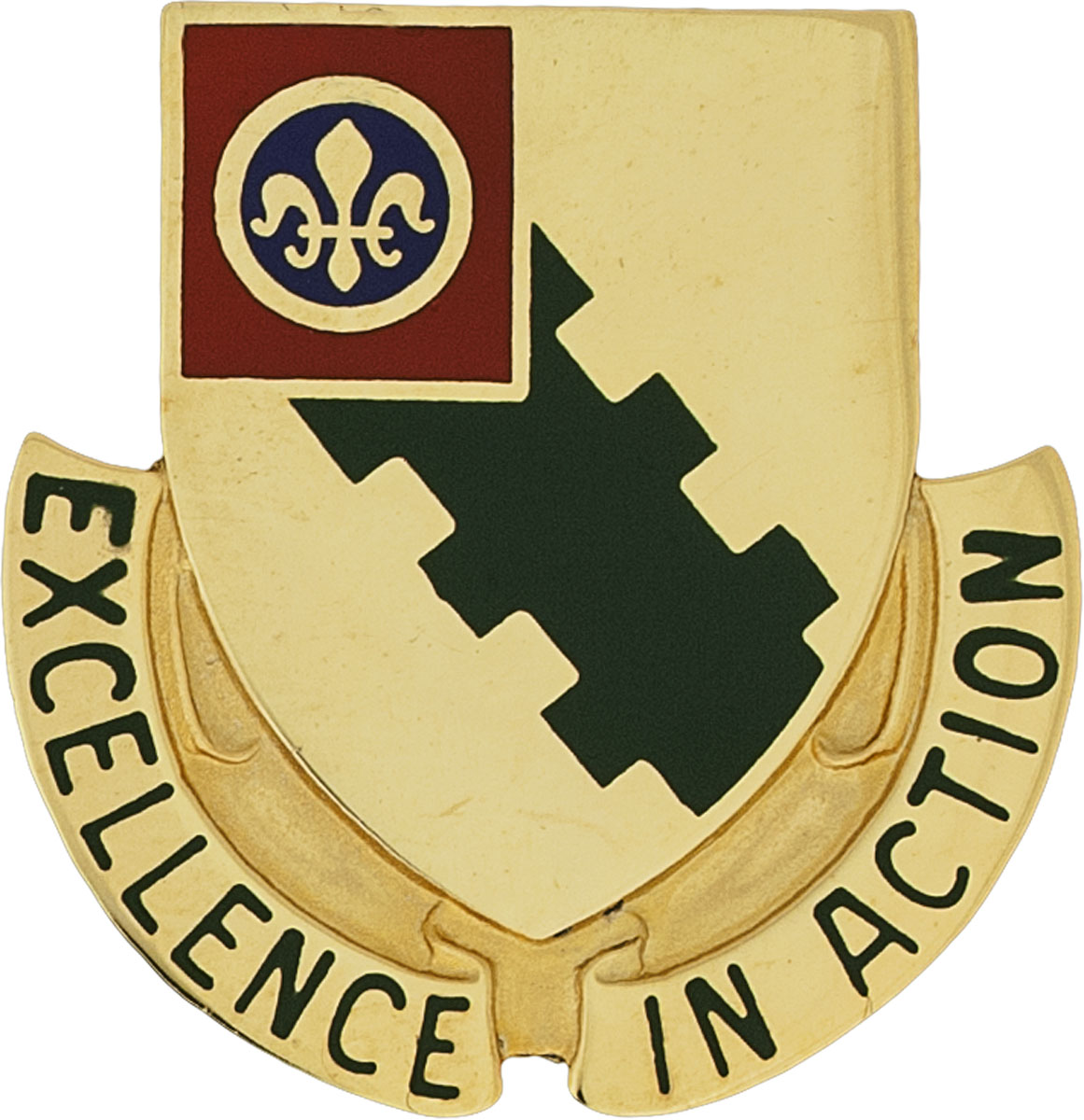 108th Armored Cavalry Regiment Unit Crest (Excellence In Action)