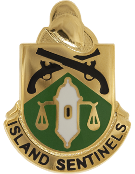 124 Military Police Battalion Unit Crest (Island Sentinels)