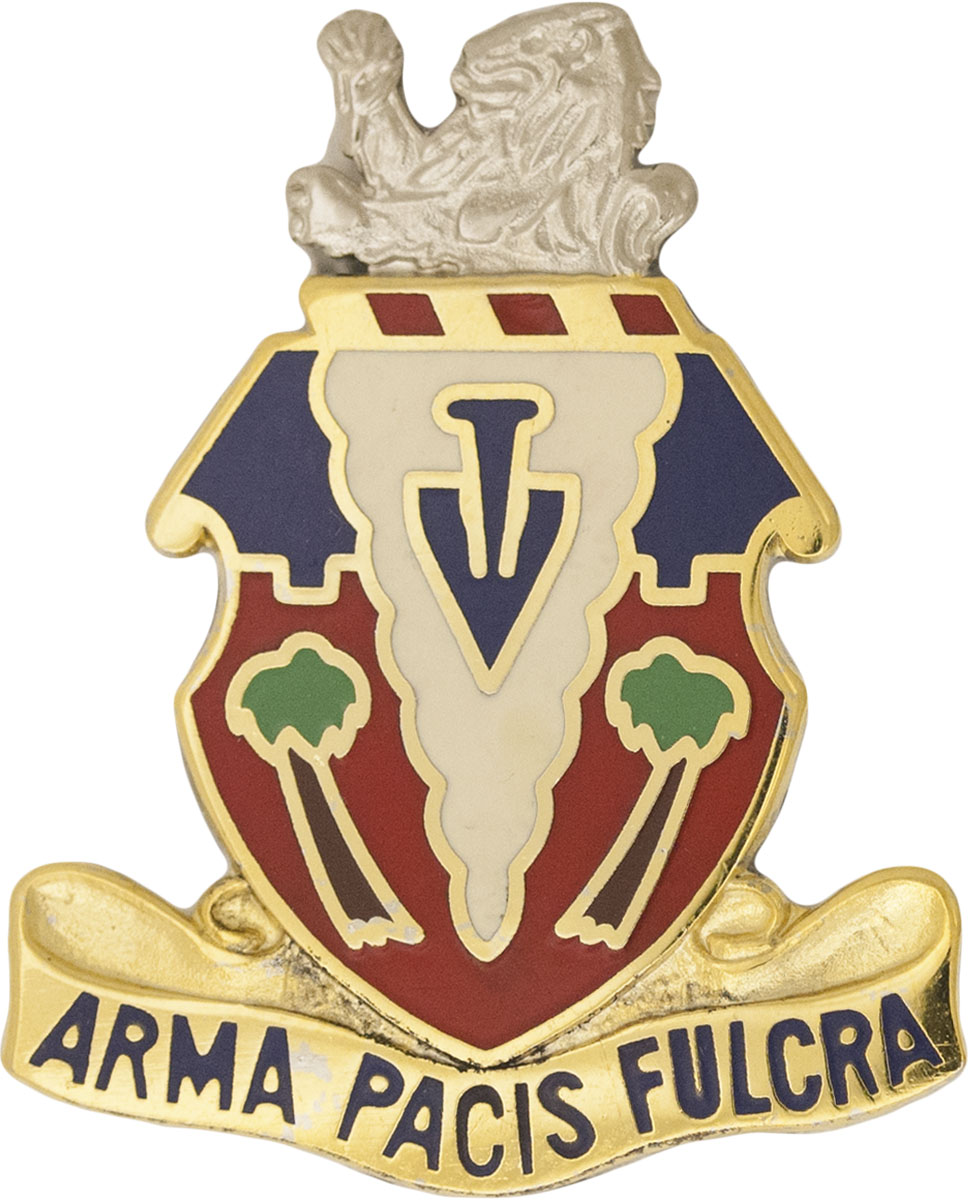 139th Field Artillery Unit Crest (Arma Pacis Fulcra)