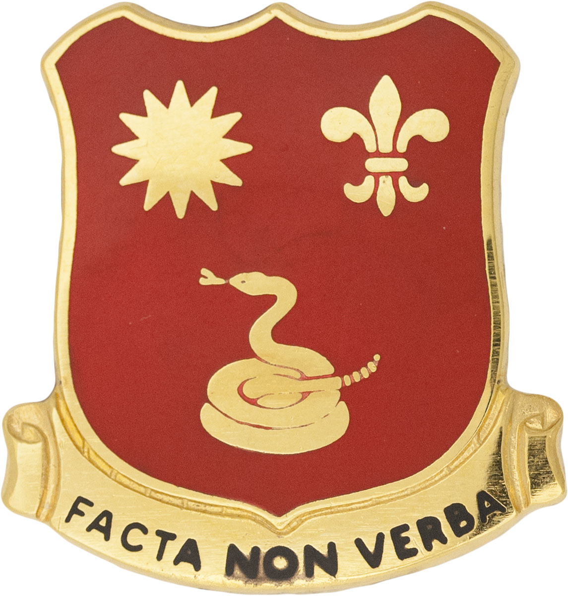 143rd Field Artillery Unit Crest (Facta Non Verba)
