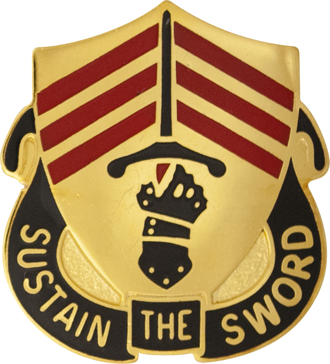 143rd Support Battalion Unit Crest (Sustain The Sword)