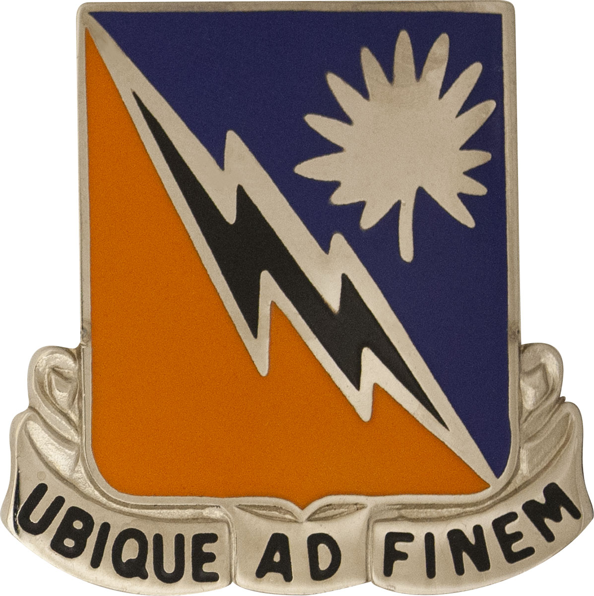 151st Signal Battalion Unit Crest (Ubique Ad Finem)